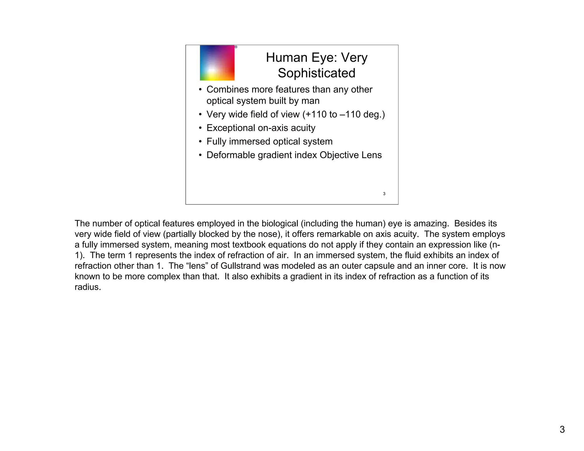 Schematic eye (2016) | PPT