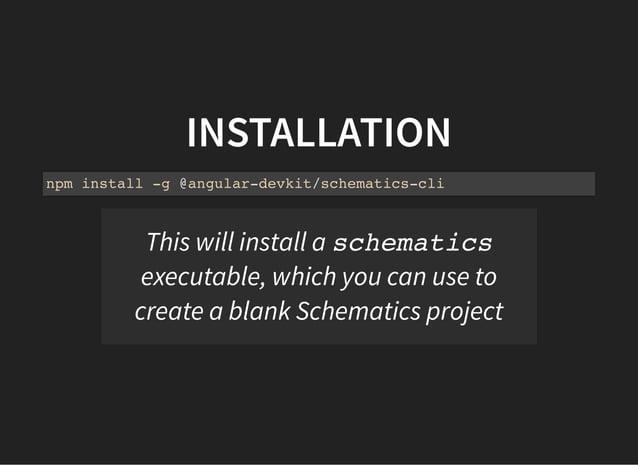 Angular Schematics Ppt