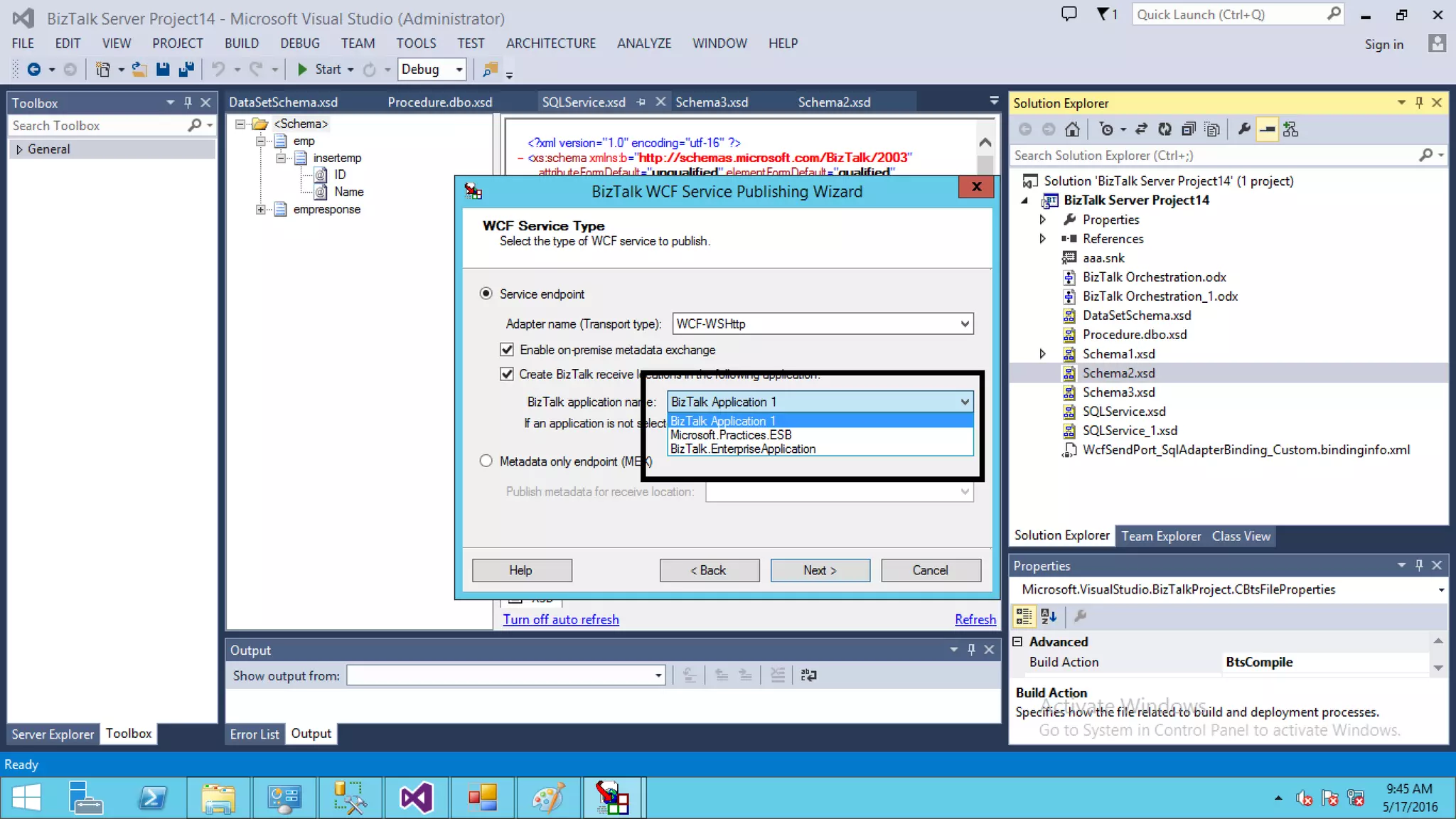 Schema to wcf service | PPTX | Business Utilities | Business
