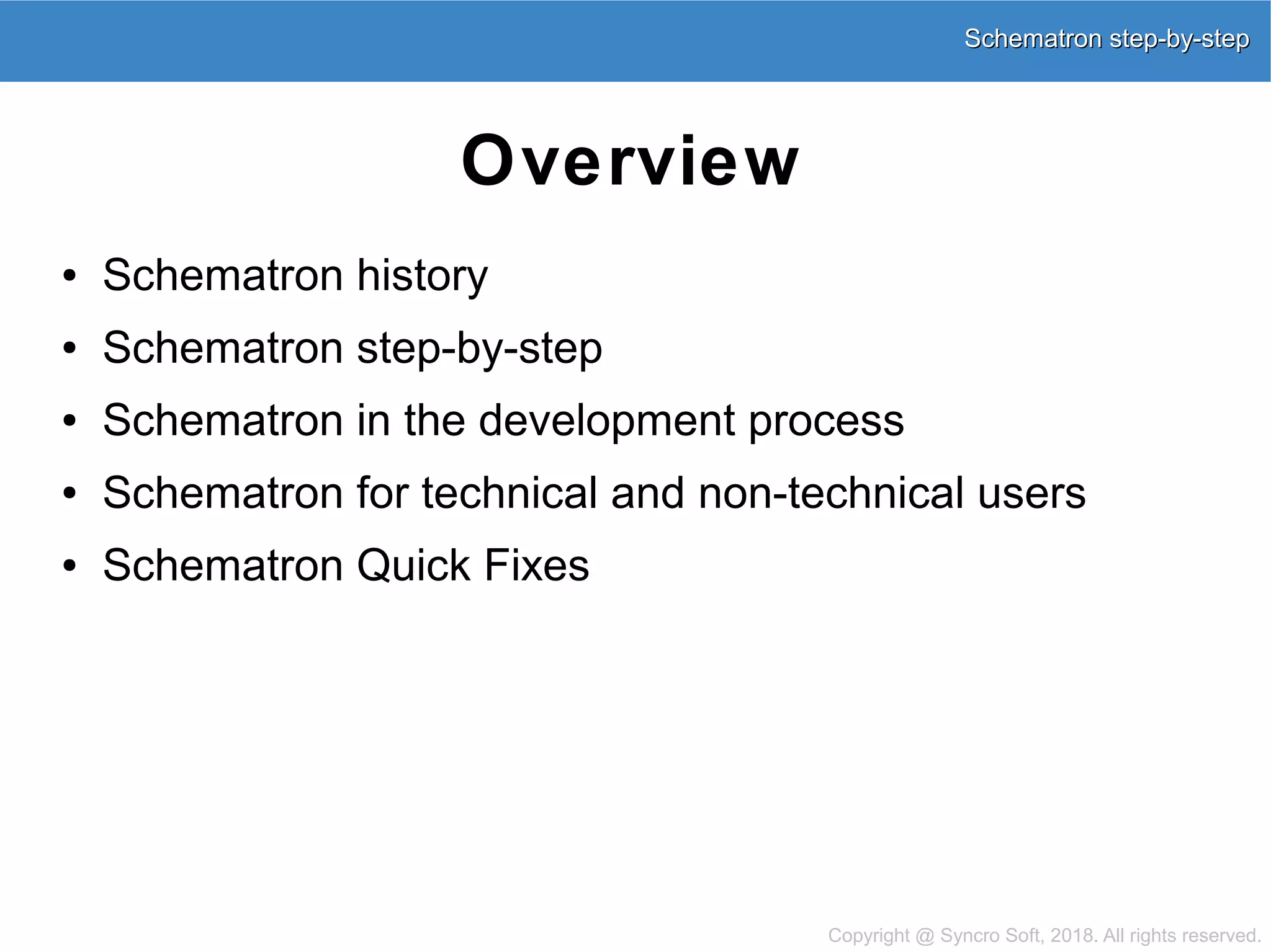 Schematron step-by-step | ODP