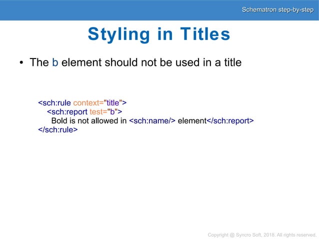 Schematron step-by-step | ODP