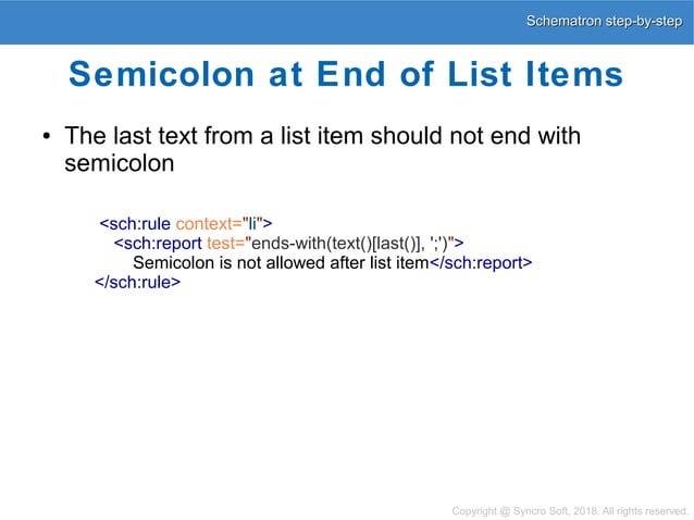 Schematron step-by-step | ODP