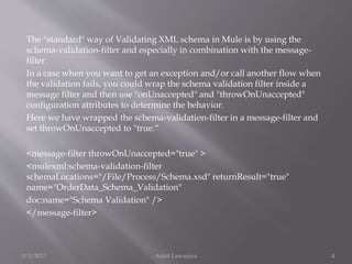 Schema validation filter (xml schema validation) | PPT | Free Download
