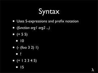 The Scheme Language -- Using it on the iPhone | PPT