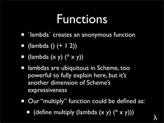 The Scheme Language -- Using it on the iPhone | PPT