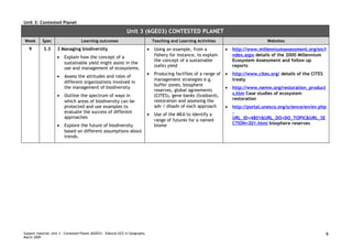 Scheme of-work-unit-3 geog a level | DOC