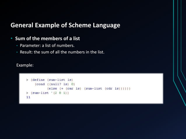 Scheme Programming Language