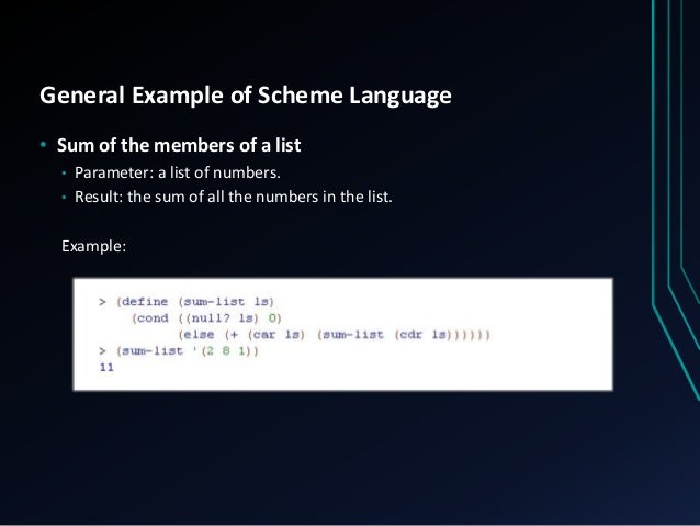 Scheme Programming Language