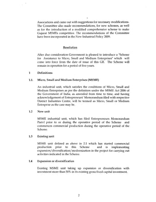 Scheme for Assistance to MSME | PDF