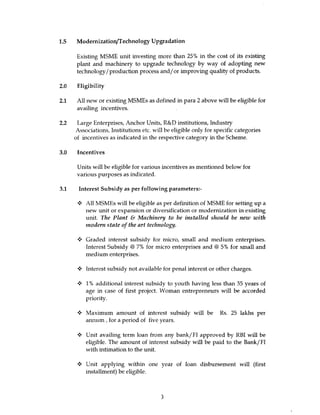 Scheme for Assistance to MSME | PDF