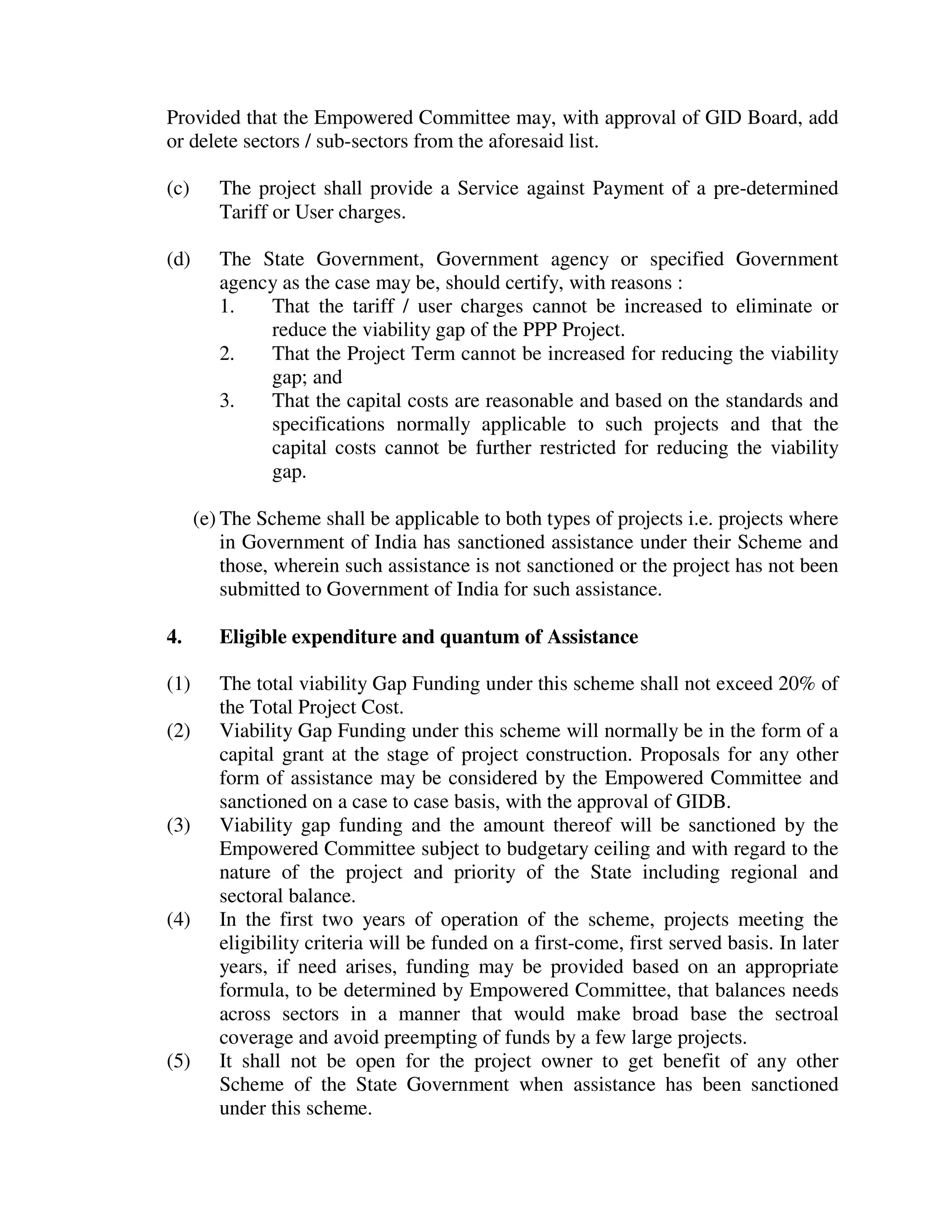 Scheme for Financial Support to Public Private Partnership in ...