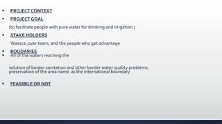Scheme for the construction of water channels | PPTX