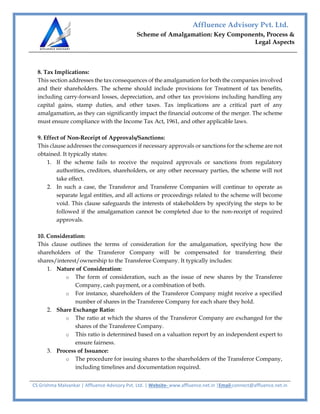 Scheme of Amalgamation- Key Components, Process & Legal Aspects.pdf