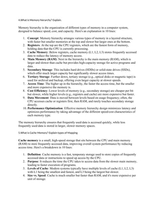 Scheme of Evaluation Computer organization | PDF