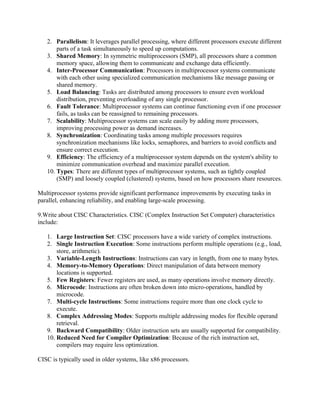 Scheme of Evaluation Computer organization | PDF