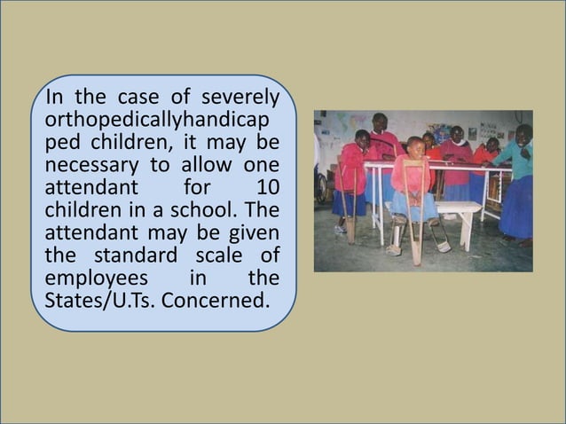 Scheme of integrated education for disabled children | PPTX | Special Needs Kids | Parenting