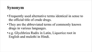 Scheme of pharmacognostic studies | PDF