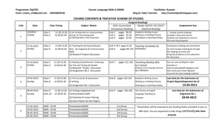Scheme of studies pdf | PPT