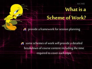Scheme of work | PPTX