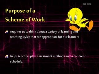 Scheme of work | PPTX