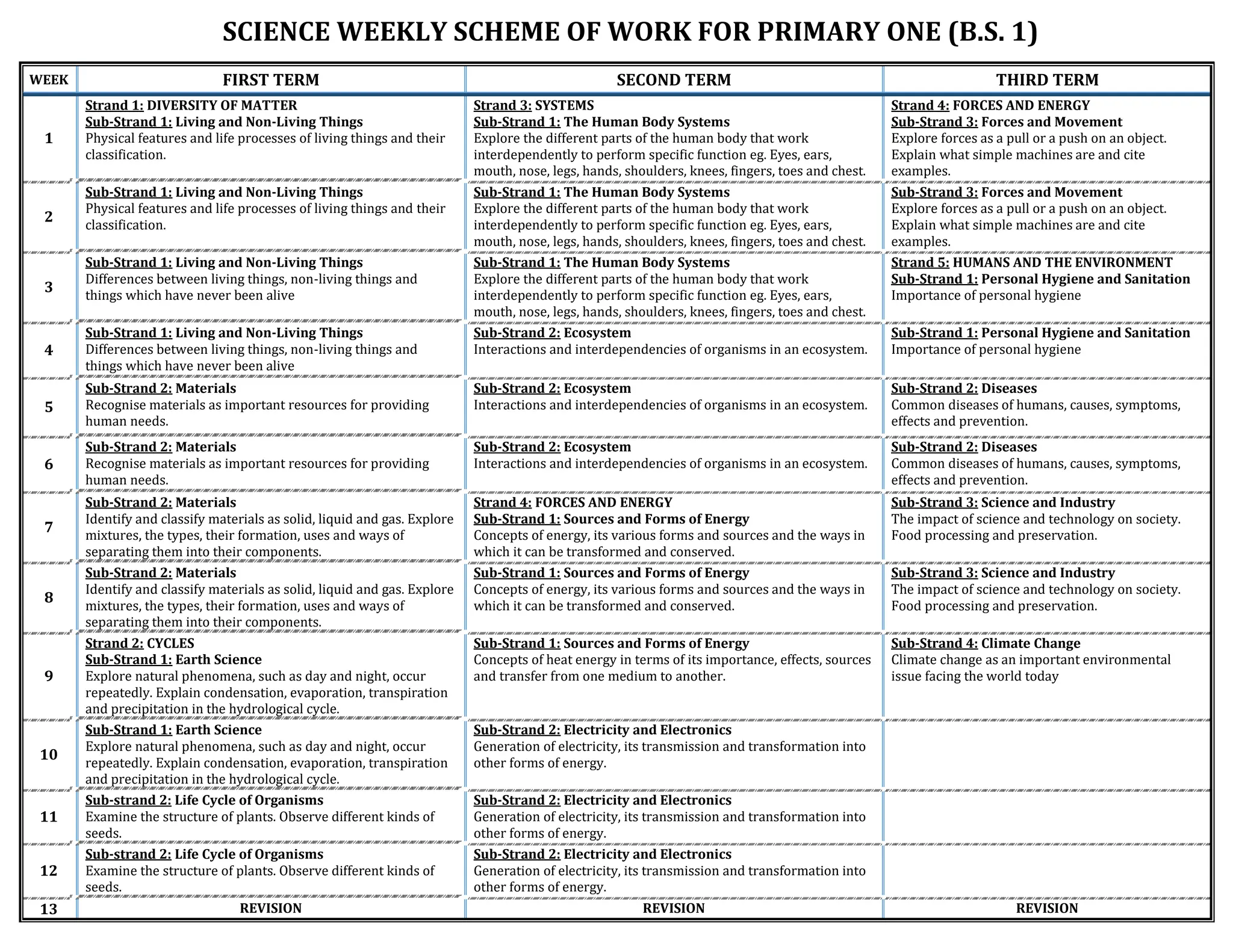 Scheme of work PDF for primary and preschool | PDF