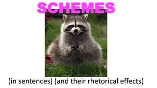 Schemes in Sentences and Their Rhetorical Effects | PPTX
