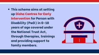 Unit V - Organizing early intervention services: Schemes and benefits ...