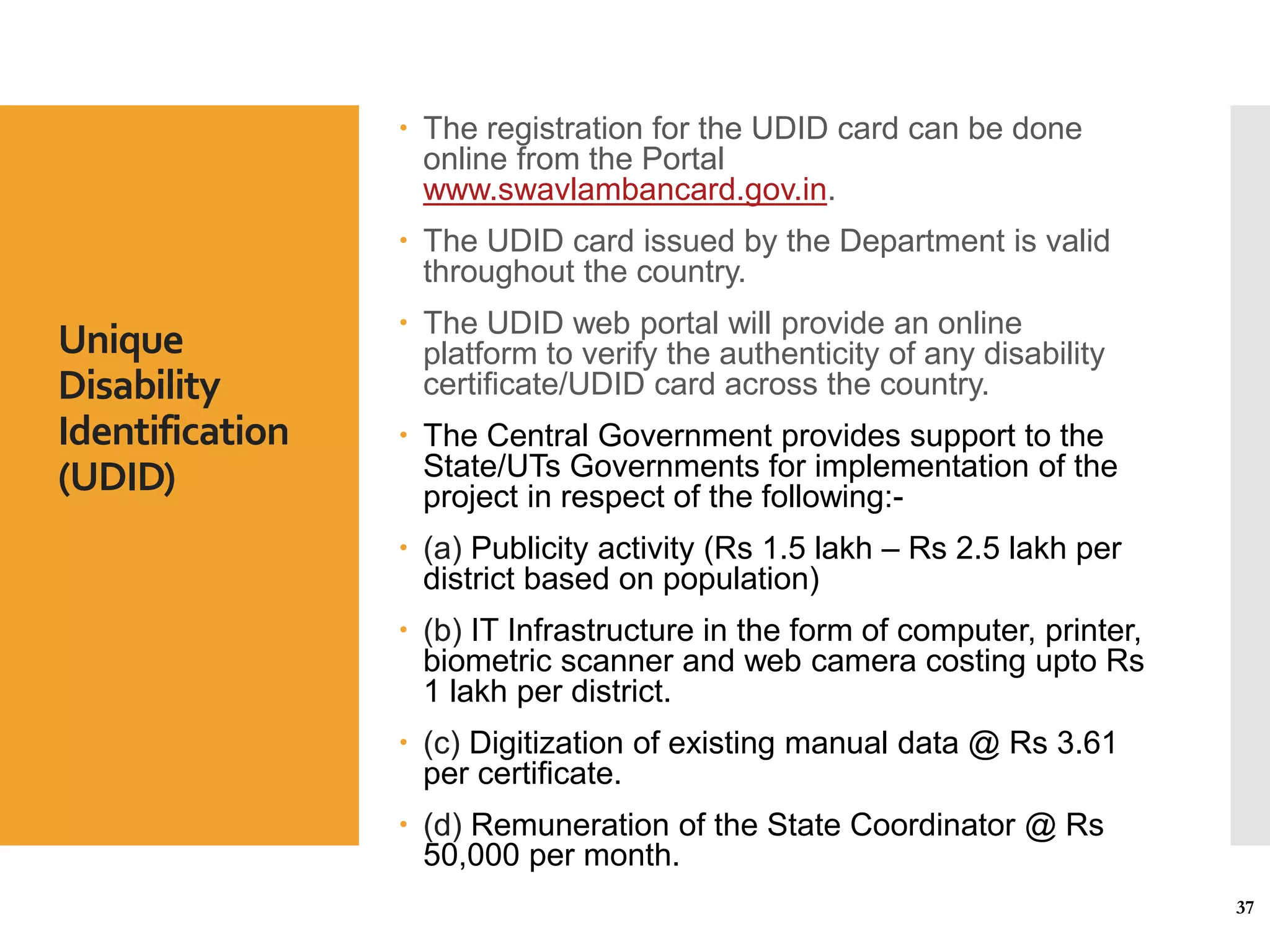 Schemes and Benefits for Persons with Disabilities (Divyangjan).ppsx