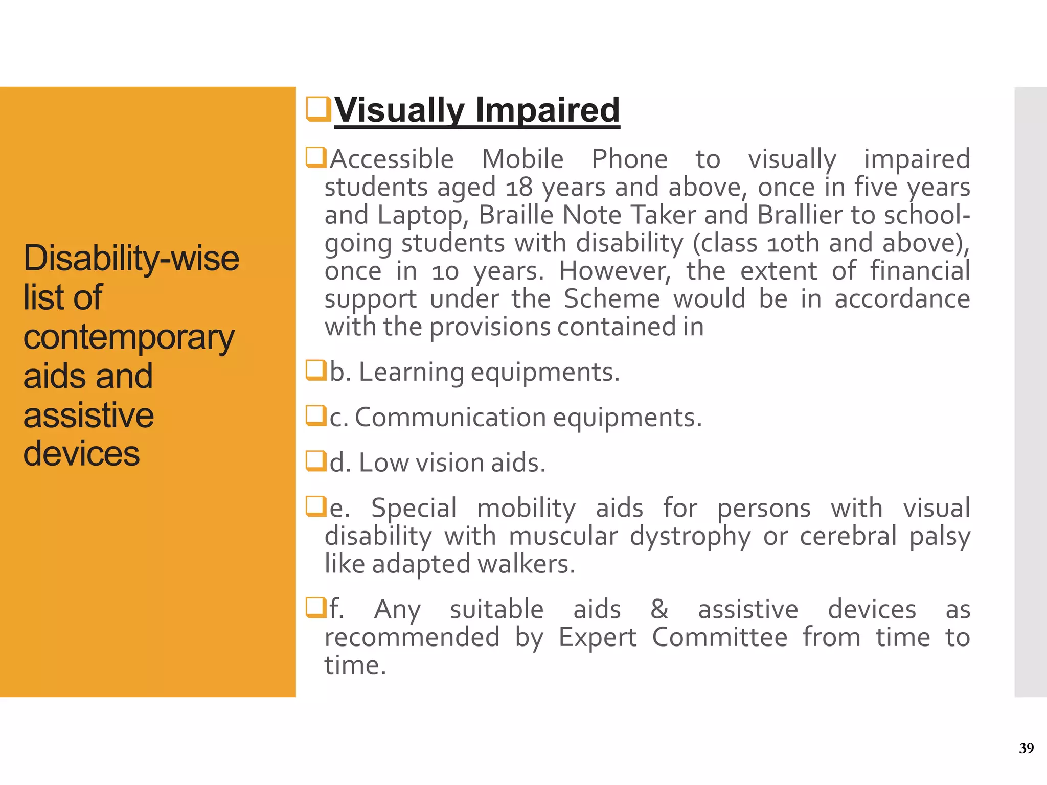 Schemes and Benefits for Persons with Disabilities (Divyangjan).ppsx