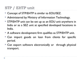 Schemes for encouraging exports | PPT