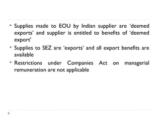 Schemes for encouraging exports | PPT