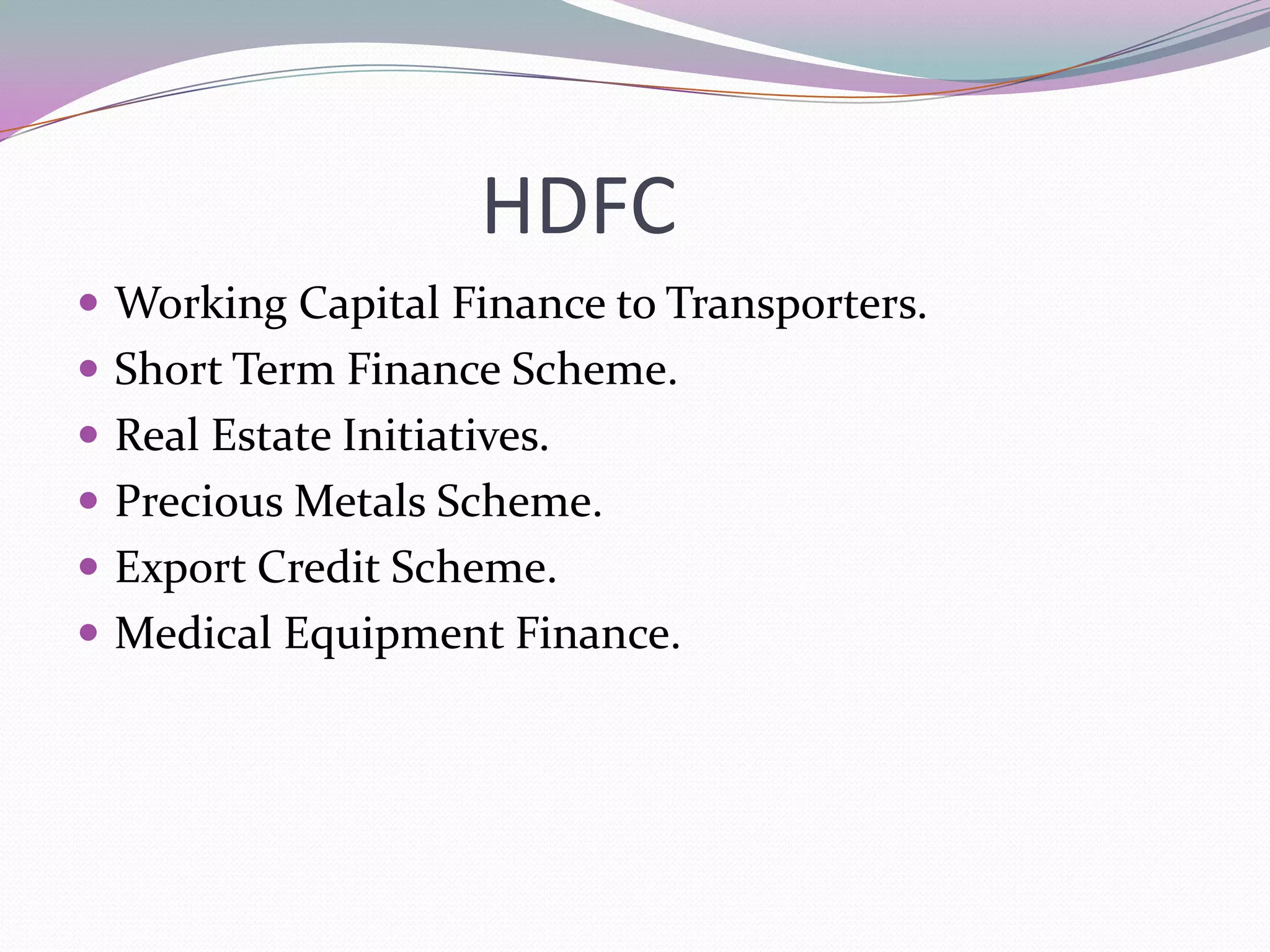 Schemes offered by commercial banks | PPTX