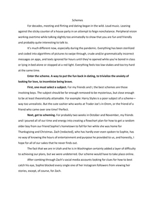 Scheming | PDF | Cold and Flu | Diseases and Conditions