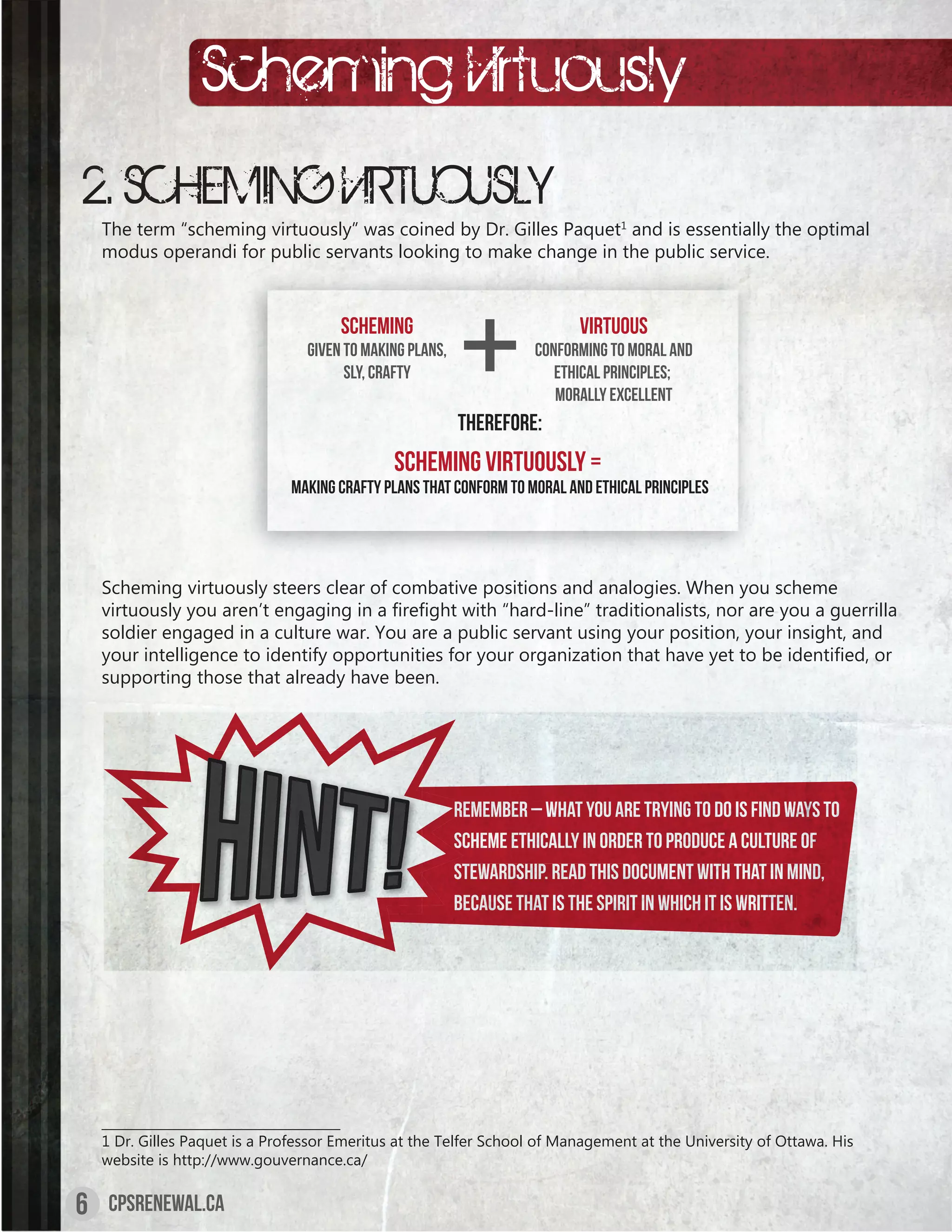 Scheming Virtuously | PDF