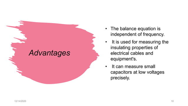 Schering bridge and its derivation | PPTX | Physics | Science