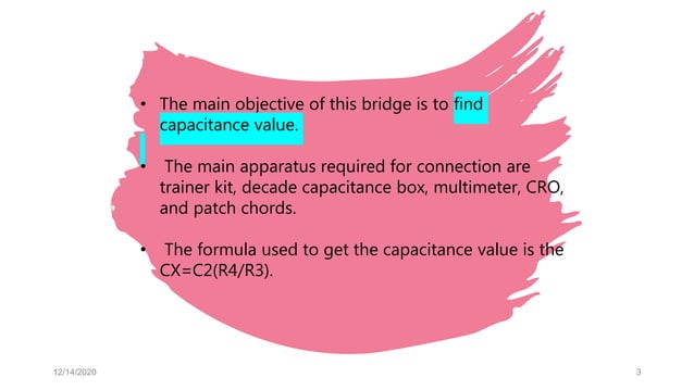 Schering bridge and its derivation | PPTX | Physics | Science