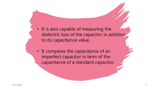 Schering bridge and its derivation | PPTX | Physics | Science