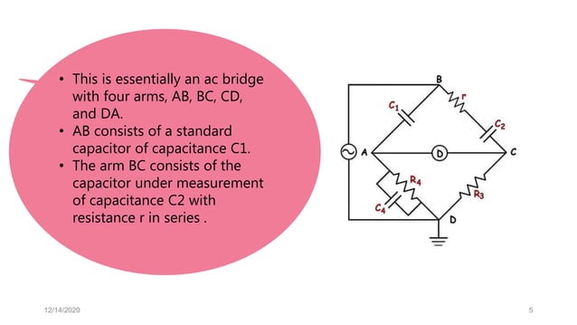 Schering bridge and its derivation | PPTX | Physics | Science