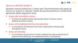 L'illuminazione dei posti di lavoro alla luce delle norme europee | PDF ...