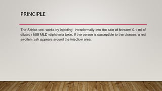 schick test diagnostic tests pharm D microbiology | PPTX