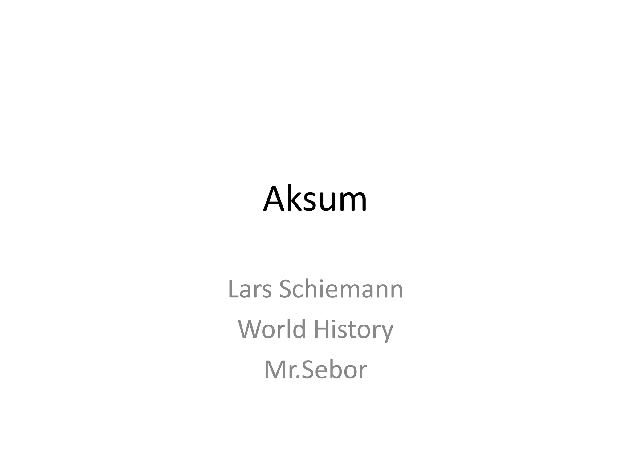 Schiemann Lars History Powerpoint | PPTX