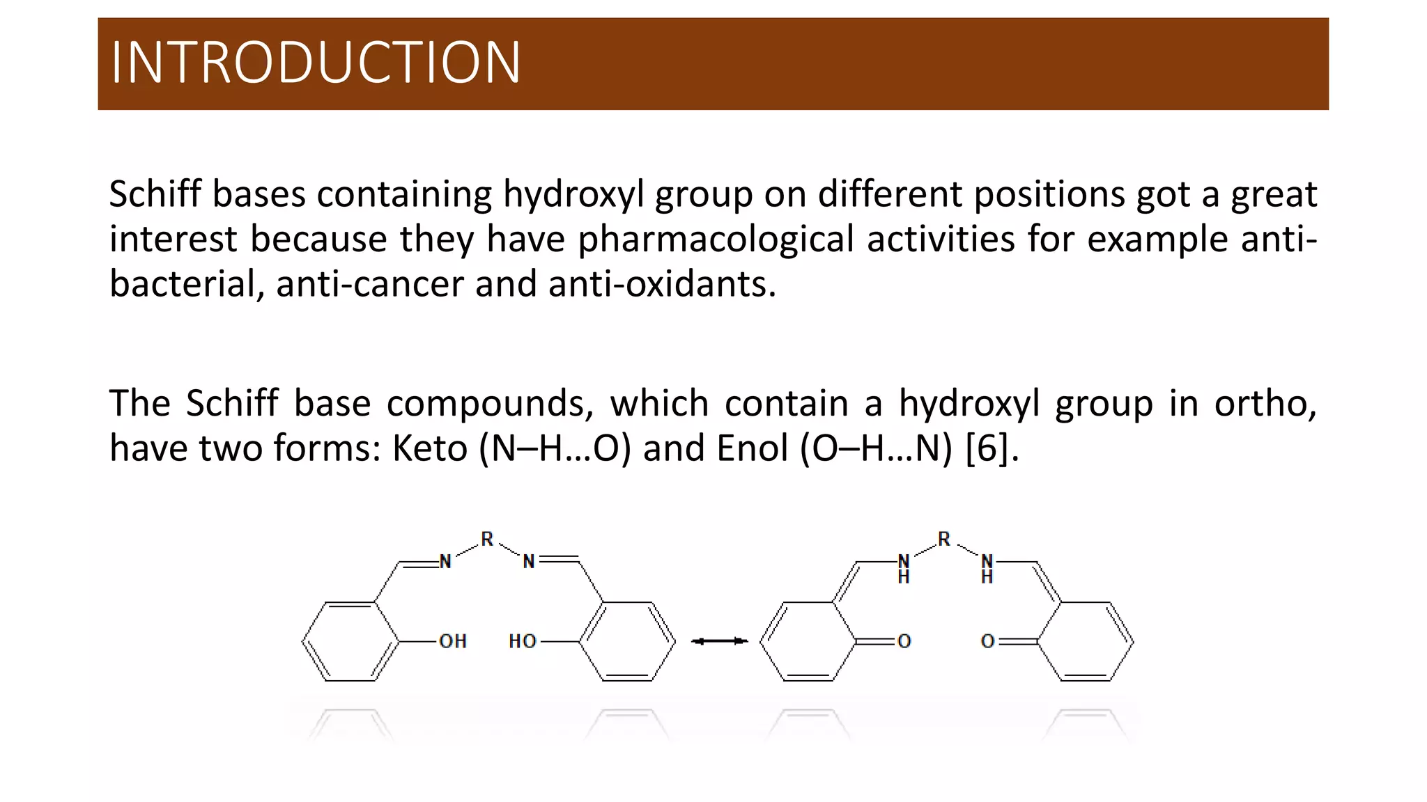 Schiff base and complexe | PPTX