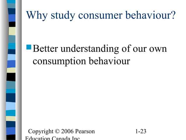 Chapter 1 - Introduction to Consumer Behavior | PPT