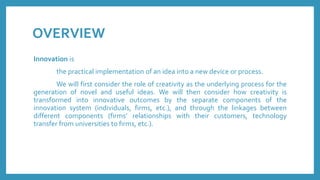 Schilling 2017 chapter two ( Sources of innovation ) | PPTX
