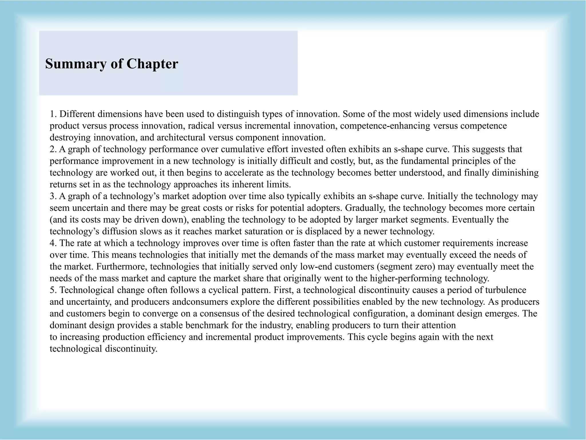 Schilling (2017pp.43 66) types and patterns of innovation (chapter 3) | PPTX