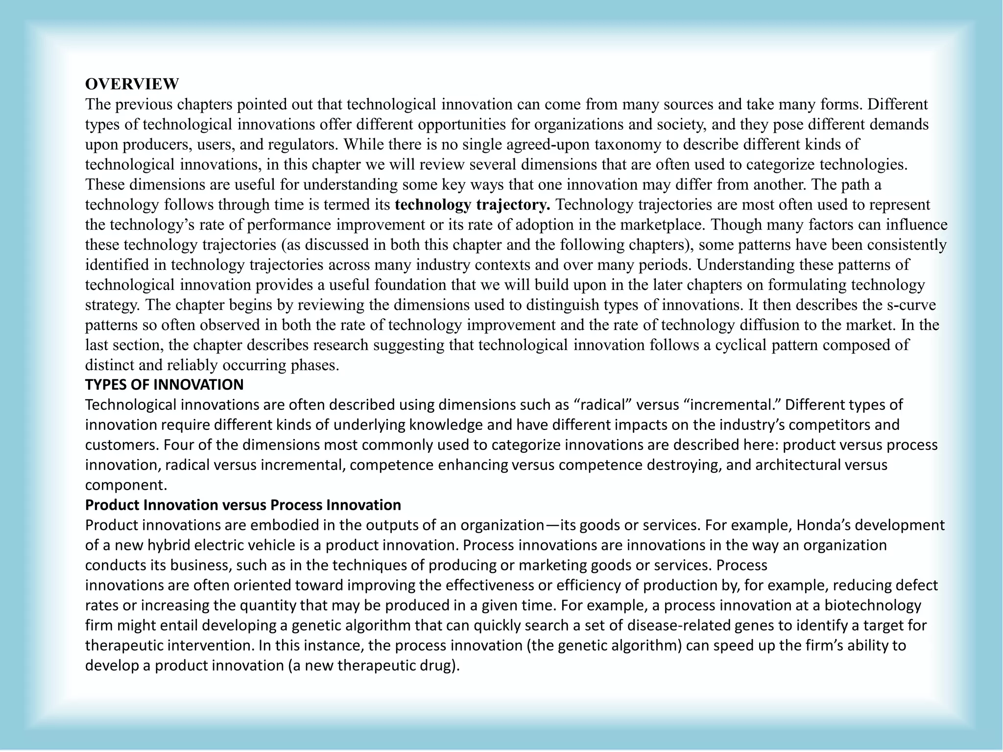 Schilling (2017pp.43 66) types and patterns of innovation (chapter 3) | PPTX