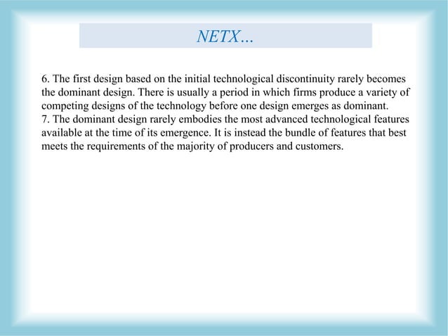 Schilling (2017pp.43 66) types and patterns of innovation (chapter 3) | PPTX