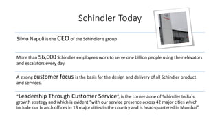 Silvio Napoli at Schindler India-HBS Case Study | PDF