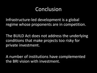 Infrastructure-led Development and the Race to Connect the world | PPTX
