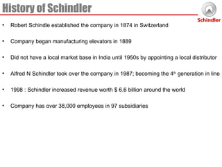 Schindler case study | PPS